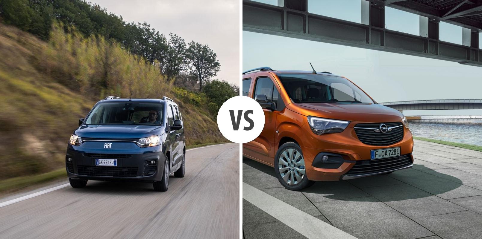 Fiat Doblò Van vs Opel Combo confronto - differenze, prezzi e dati tecnici