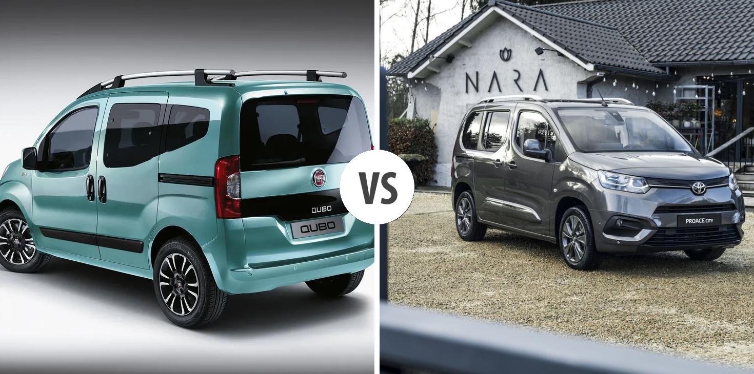 Fiat Fiorino Qubo Van vs Toyota Proace City confronto - differenze ...