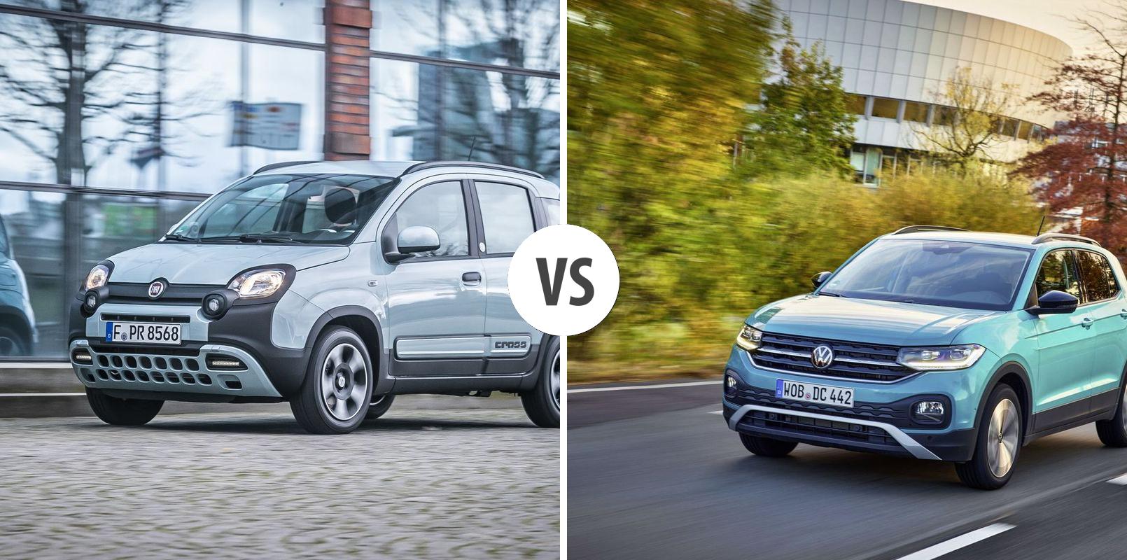 Fiat Panda vs VW T-Cross confronto - differenze, prezzi e dati tecnici