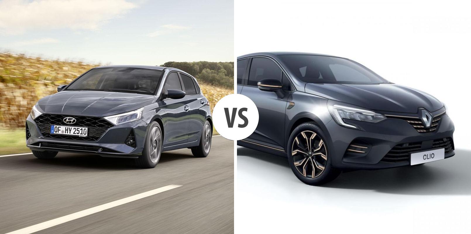 Hyundai i20 vs Renault Clio confronto - differenze, prezzi e dati tecnici