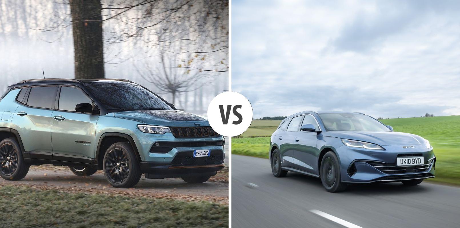 Jeep Compass vs BYD Seal 6 confronto - differenze, prezzi e dati tecnici