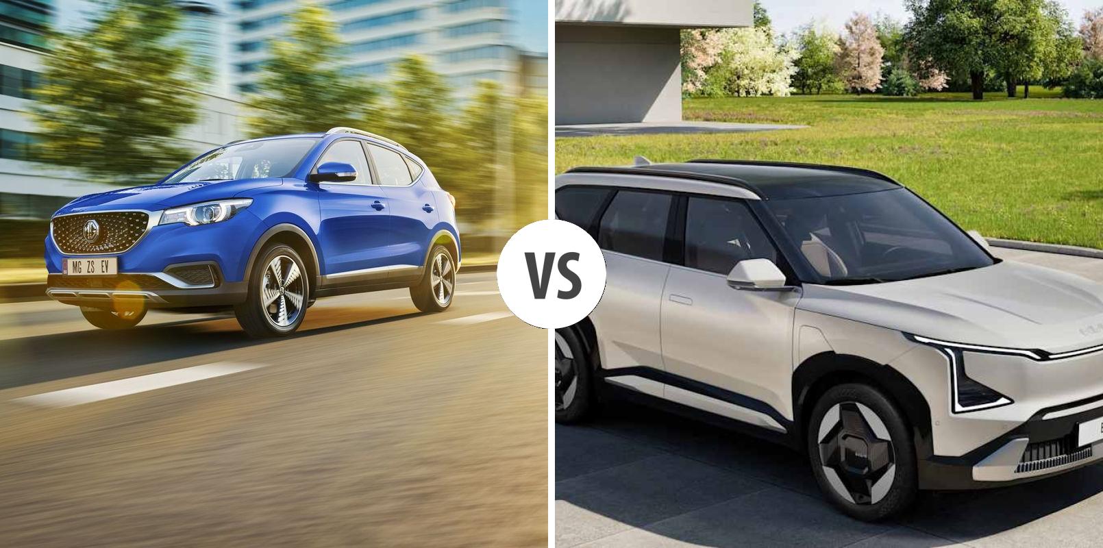 MG ZS vs Kia EV5 confronto - differenze, prezzi e dati tecnici