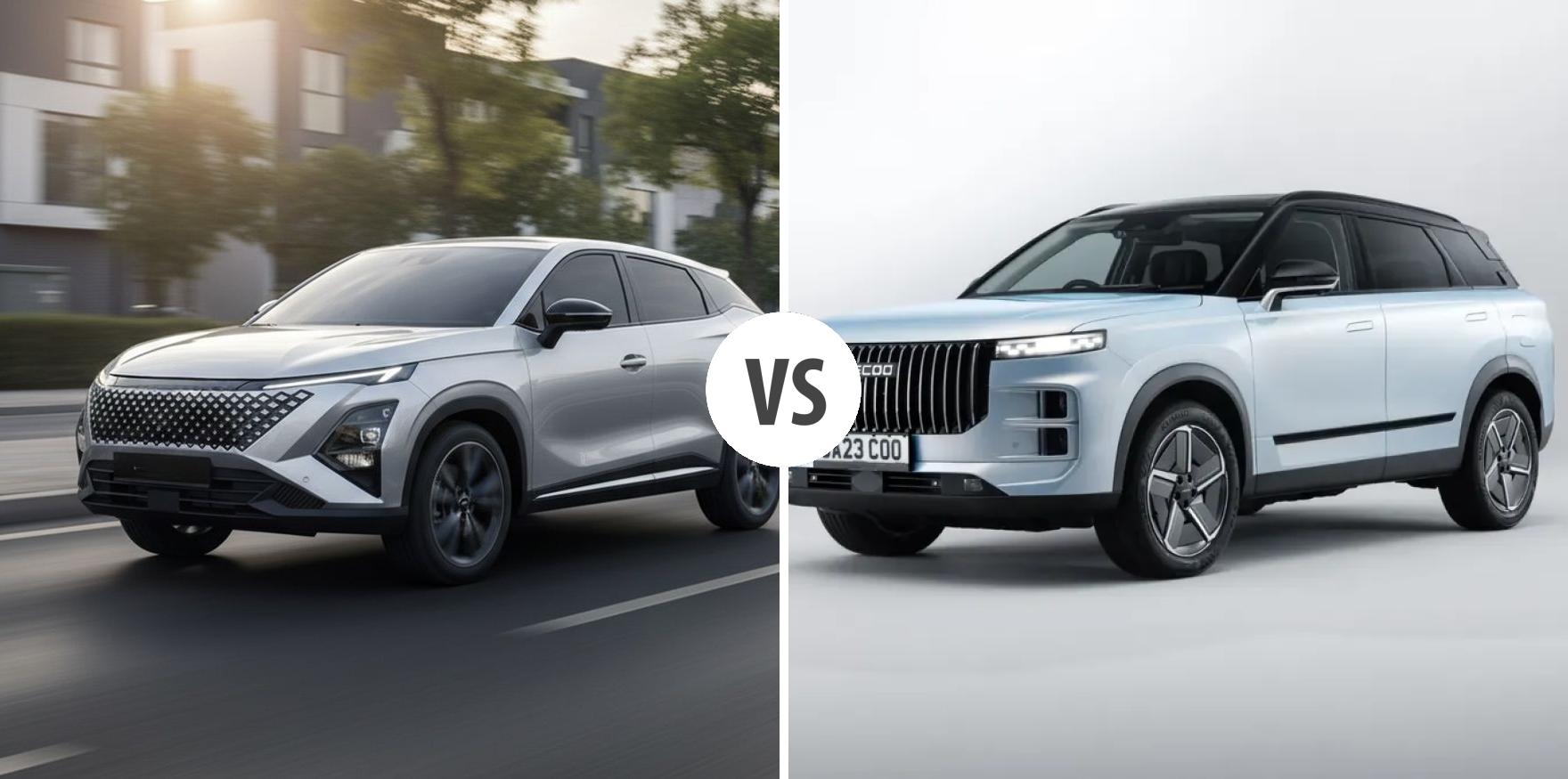 Omoda 5 vs Jaecoo 7 confronto - differenze, prezzi e dati tecnici