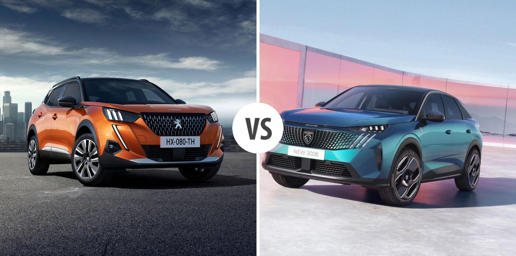 Peugeot 2008 vs Peugeot 3008 confronto - differenze, prezzi e dati tecnici
